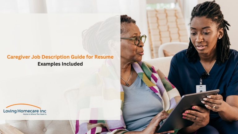 Caregiver Job Description Guide for Resumes | Examples